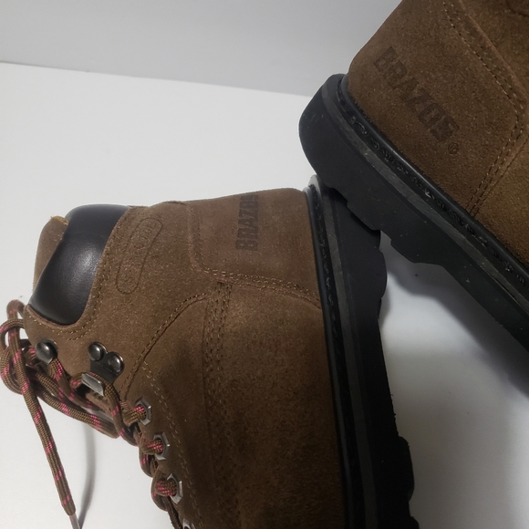 Brazos | Shoes | Brazos Work Force Leather Steel Toe Boots Women 65 B ...